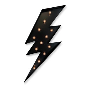 Lightning Bolt Marquee, Light up Sign - Etsy