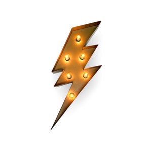 Lightning Bolt Marquee, Light up Sign - Etsy