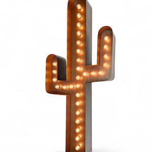 6' Cactus Marquee, Light up Cactus - Etsy