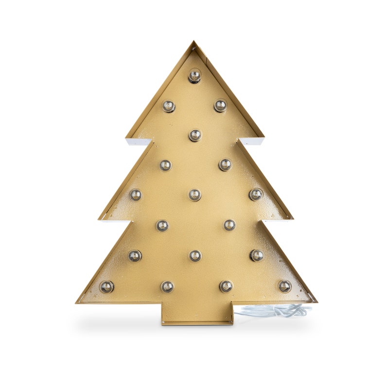 Christmas Tree Marquee 24 Light up Sign - Etsy