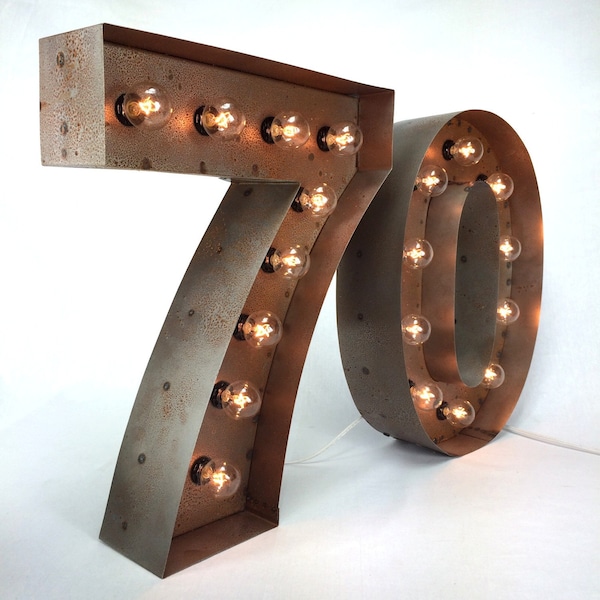 Light up Numbers - Etsy