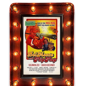 Marquee Poster Display With Snap Frame With Curved Edges: Distressed ...