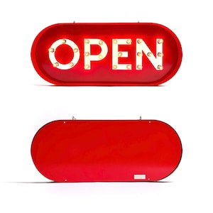 Open Sign Marquee 36", Light up Sign - Etsy