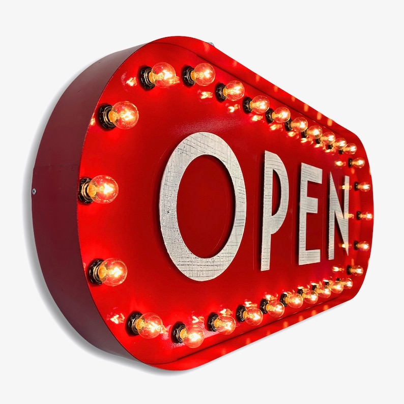 Open Sign Marquee 42", Light up Sign - Etsy