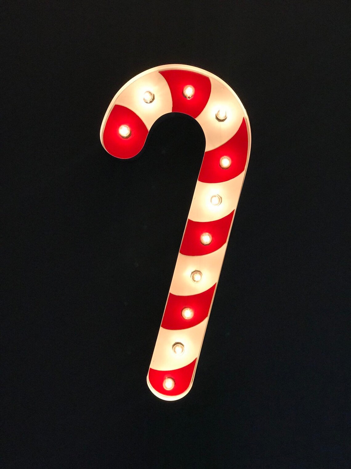Candy Cane Marquee Light up Sign - Etsy