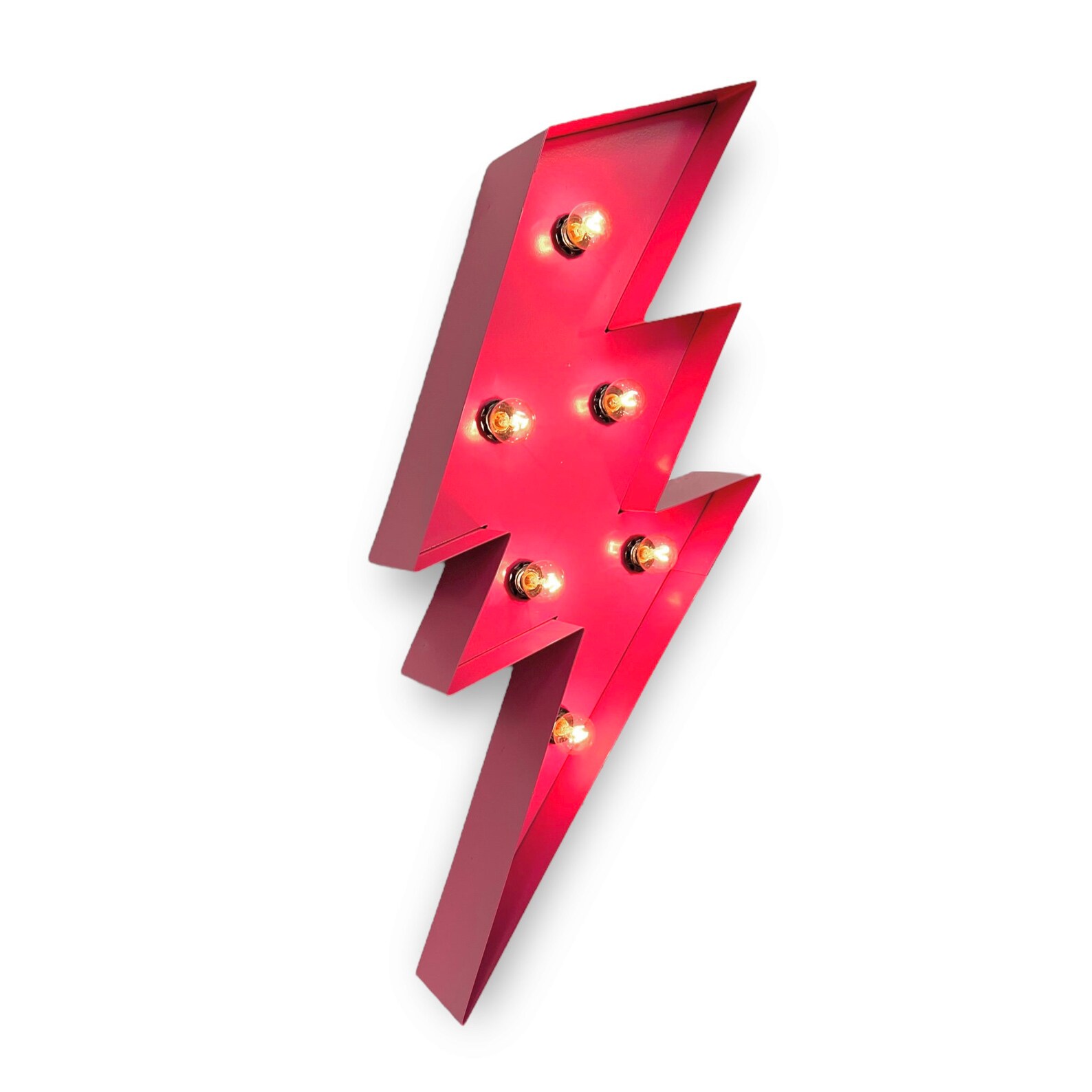 Lightning Bolt Marquee Light up Sign Yellow - Etsy UK
