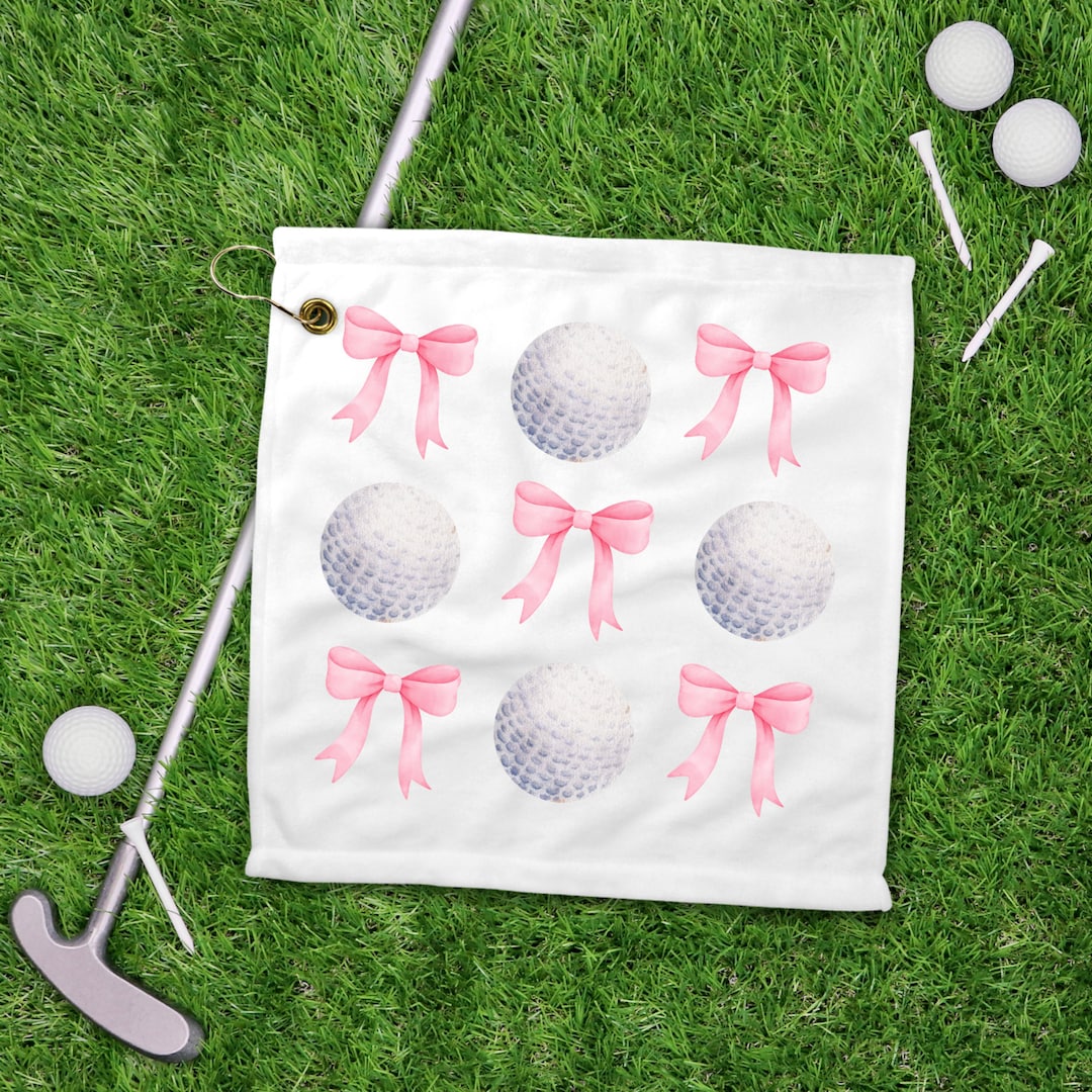 Personalized Custom Ladies Golf Towel- Coquette Girly Your Choice of ...