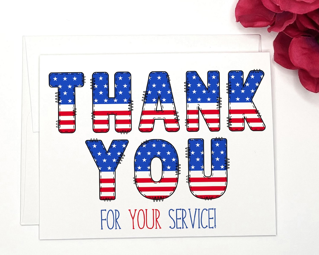 Thank You for Your Service - Military Appreciation - Veterans Day (set ...