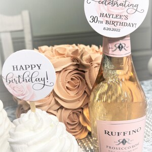 1 Dozen Birthday Cupcake Toppers, Birthday for Women, Dessert Buffet - Etsy