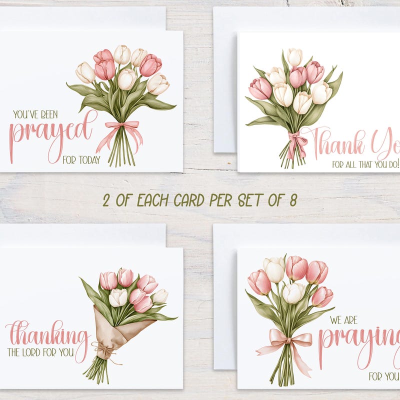 Spring Thank You Card - Etsy