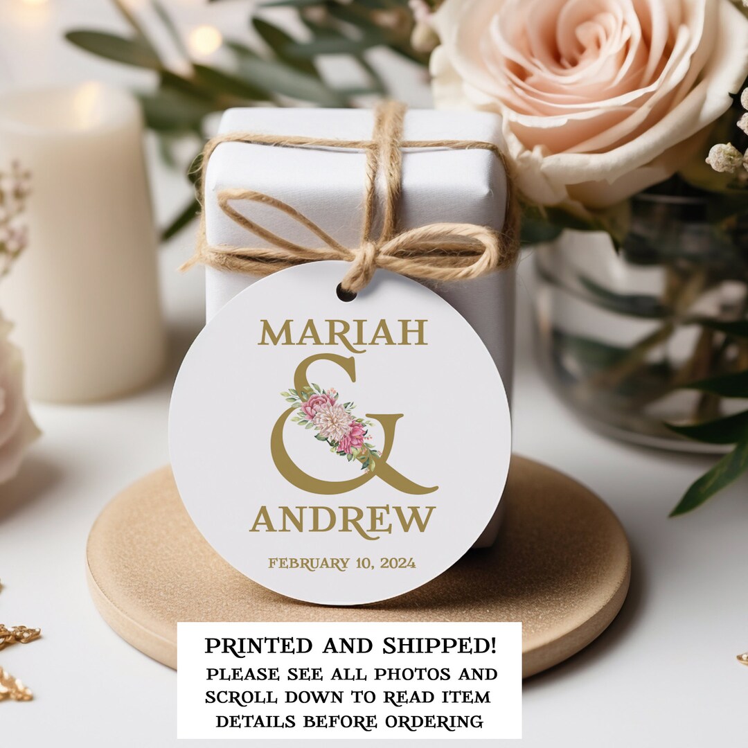 Personalized Wedding Favor Tags, Guest Favors, Wedding Favors, Wedding ...