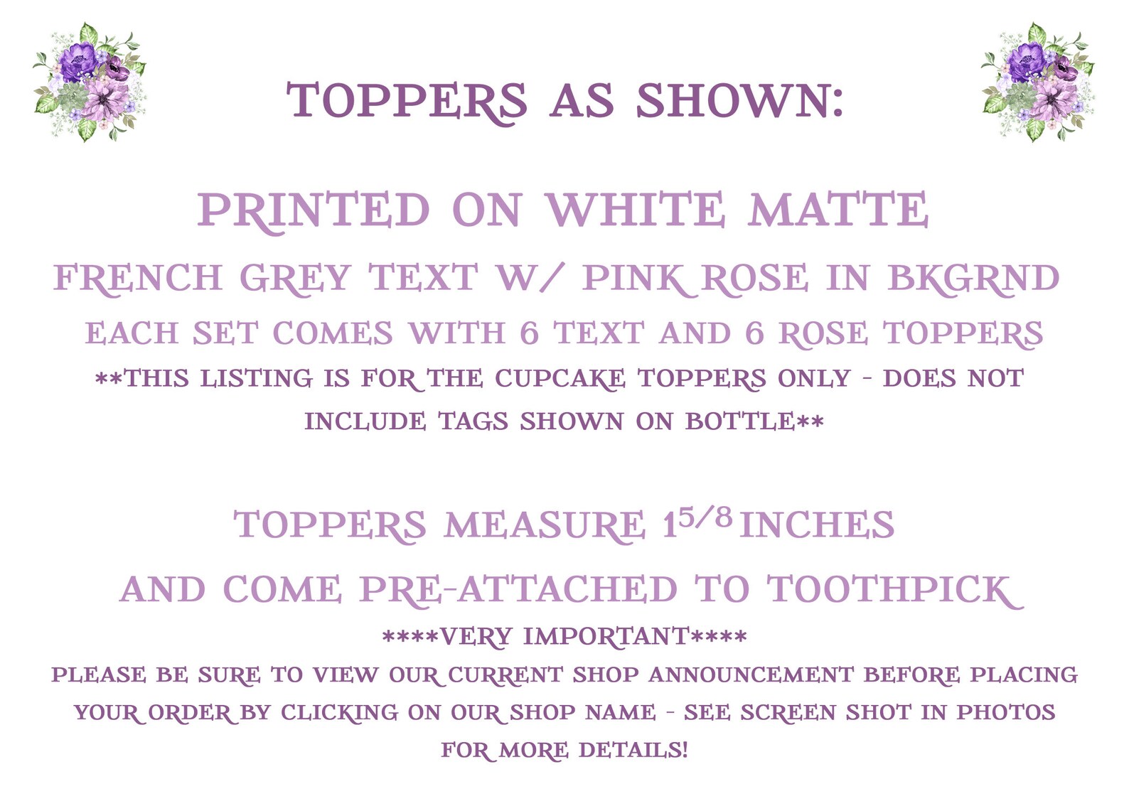 1 Dozen Birthday Cupcake Toppers Birthday for Women Dessert - Etsy