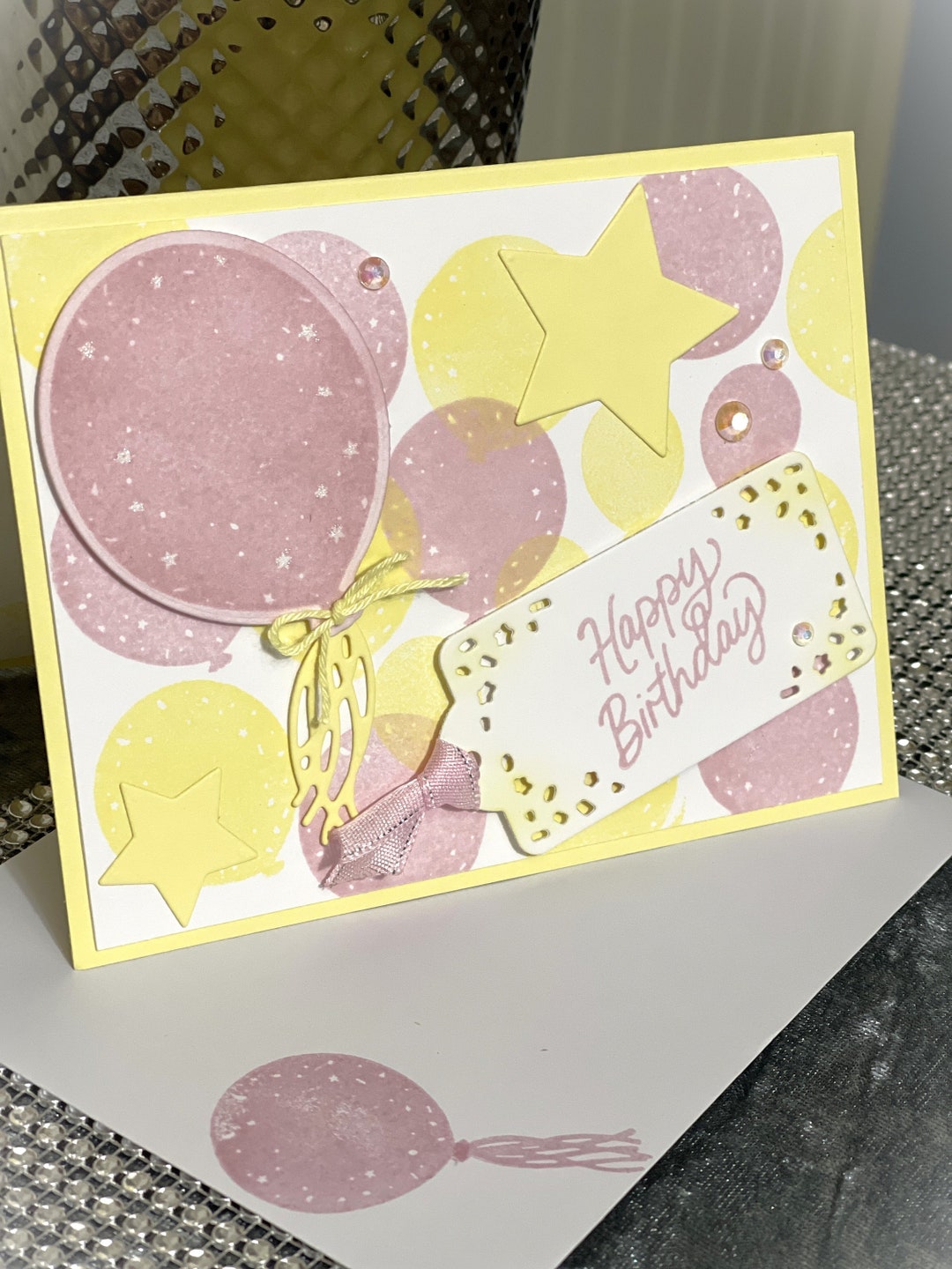 Handmade Birthday Card, Balloon Card, Birthday Balloons, Happy Birthday ...