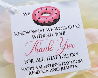 Donut Valentine's Day Cards Girls Valentine Cards - Etsy
