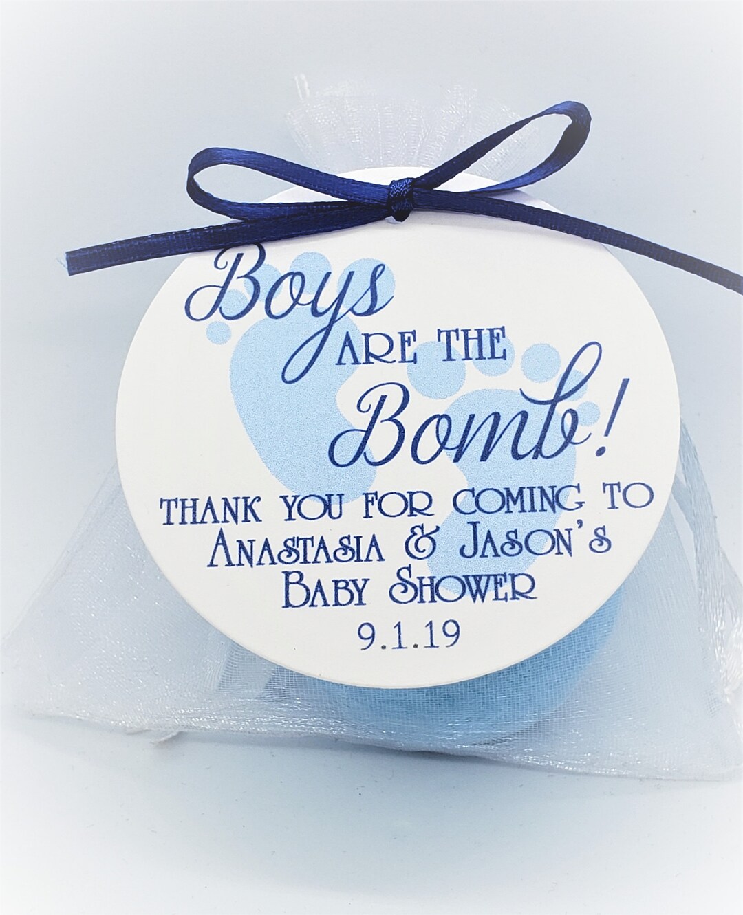 Boys Are the Bomb Baby Shower Favor Tags for Boys, Bath Bomb Tags, Baby ...