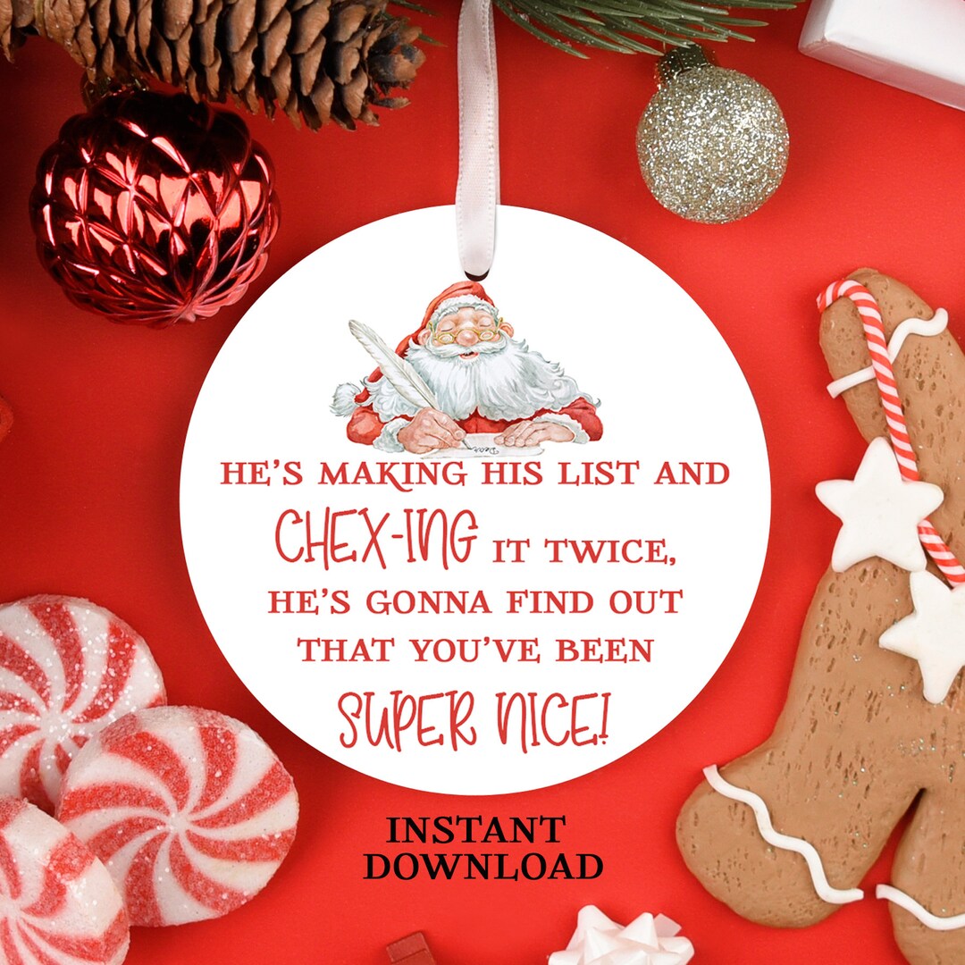 PRINTABLE Christmas Treat Gift Tags, Classroom Tags, Christmas Tags for ...