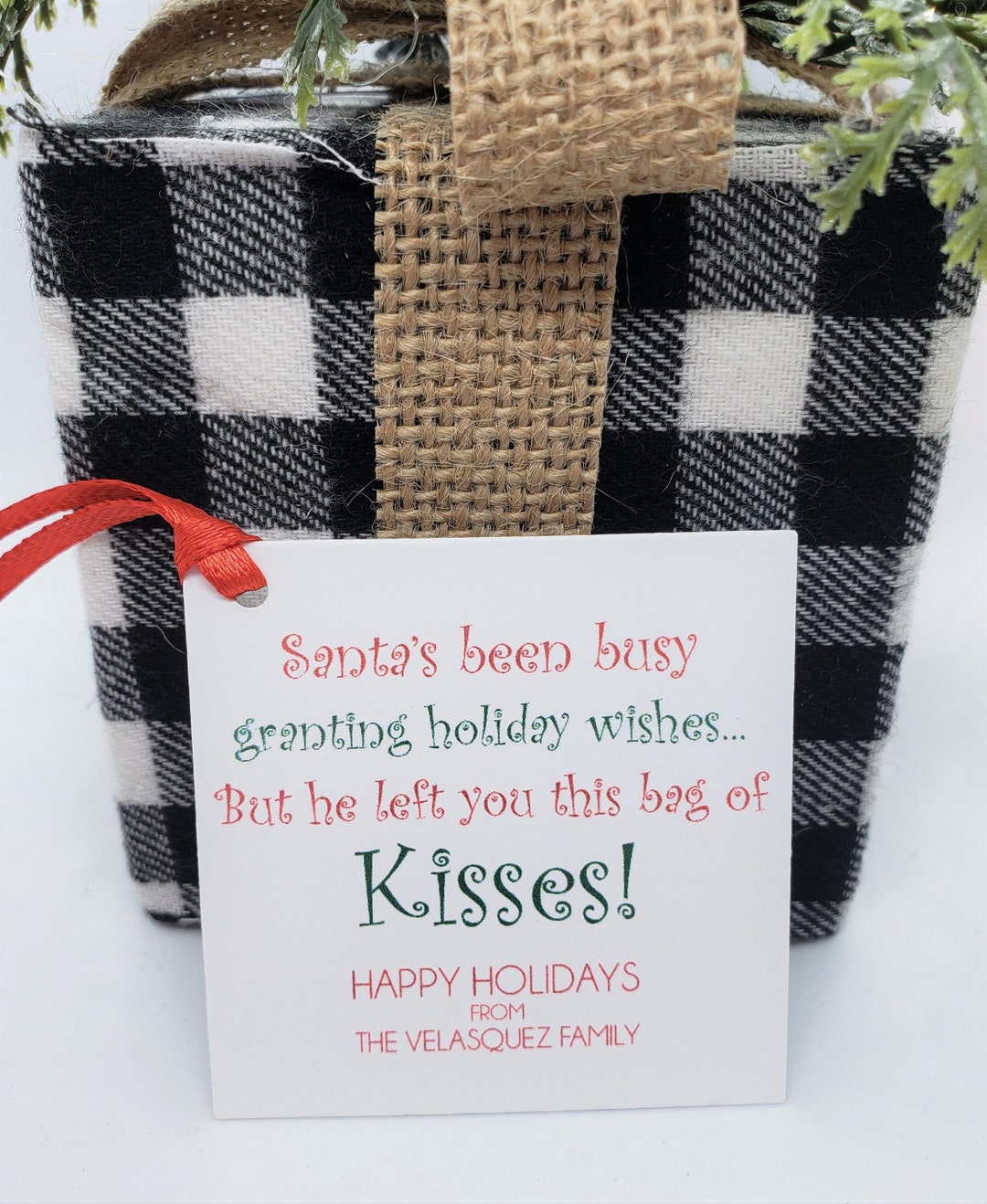 Christmas Gift Tag, Merry Christmas, Santa, Goodie Bag Tags, Stocking ...