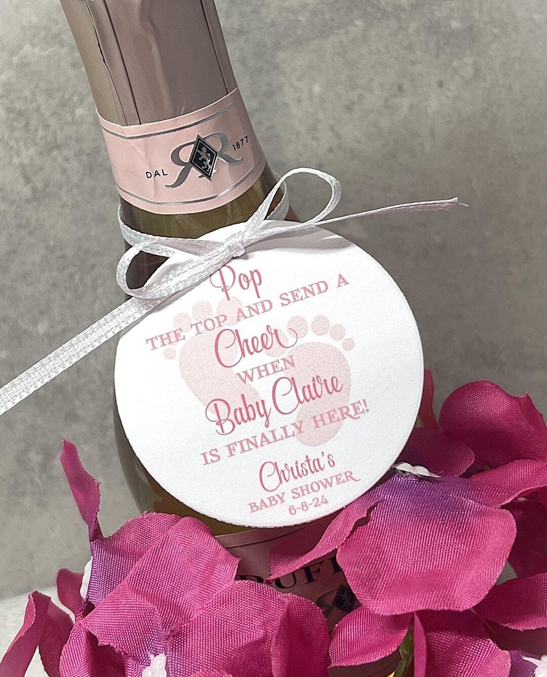 Pop the Top and Cheer Baby Shower Champagne Favor Tags - Etsy