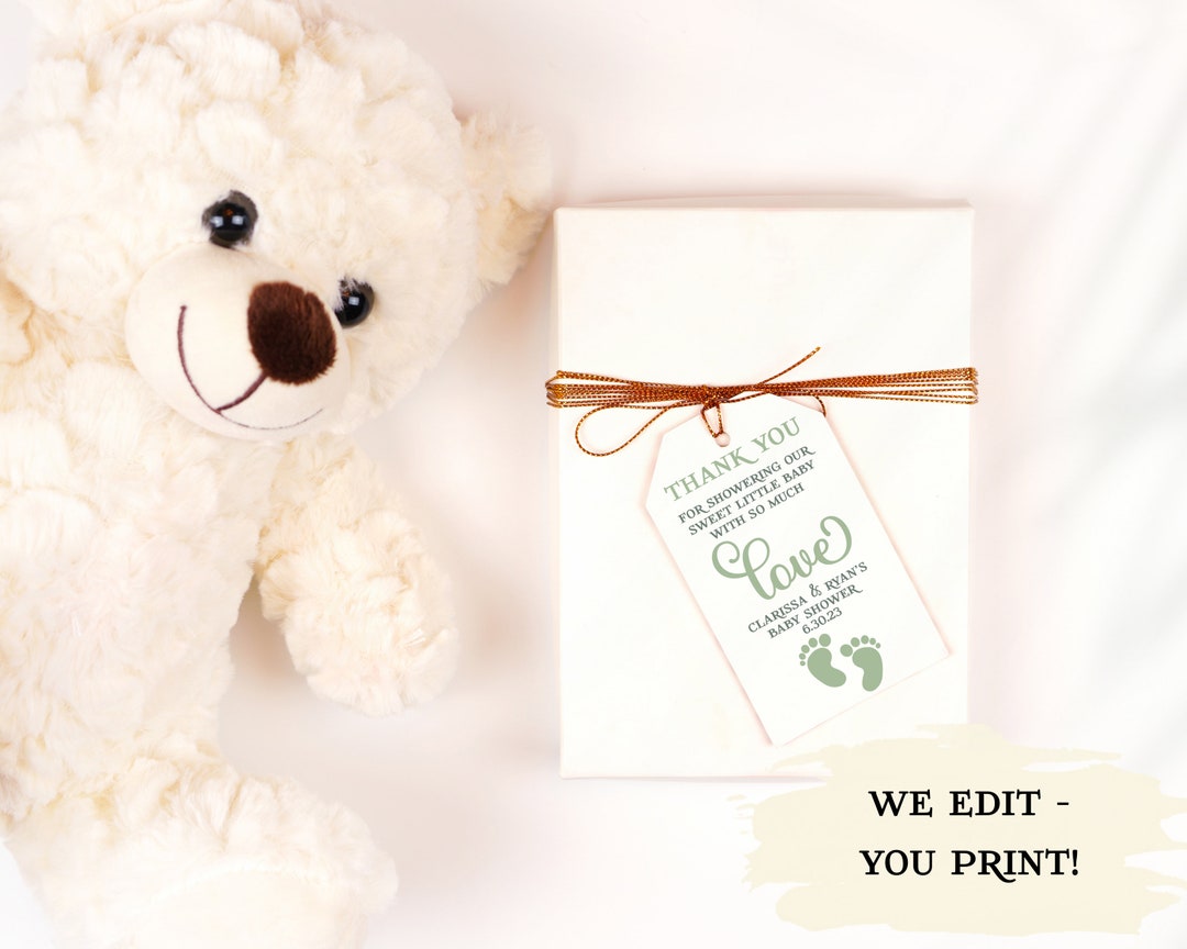 PRINTABLE Baby Shower Favor Tags, Favors for Boys, Girls, Gender ...
