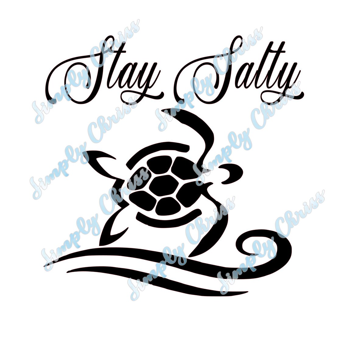 Sea Turtle Stay Salty SVG - Etsy