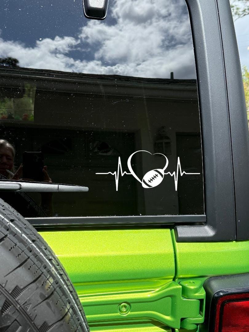 Football Life Heartbeat. Football Heart EKG Football SVG | | Game Day ...