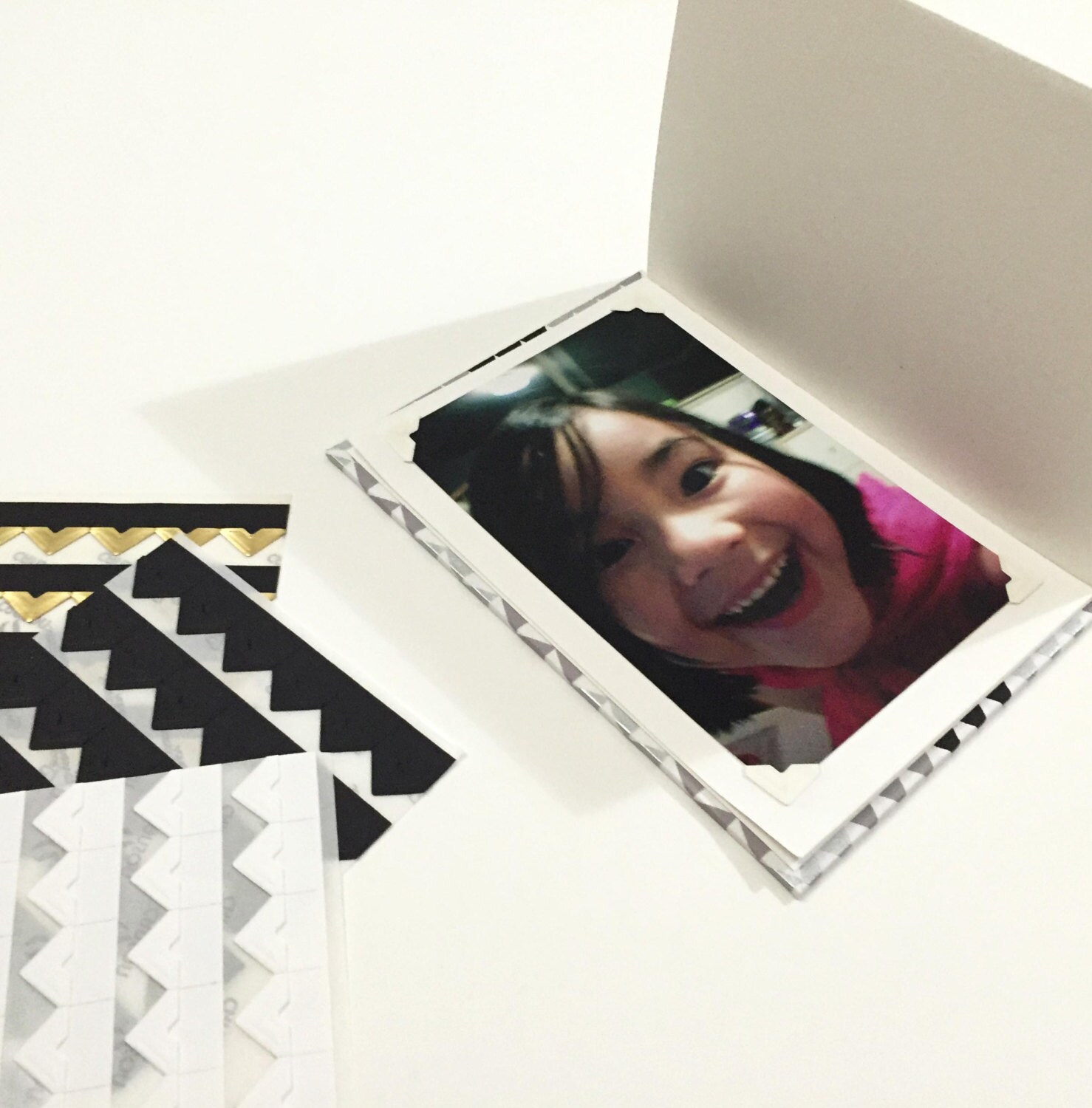 4x6 Photo Album Triangles Pattern Photo Album Accordion - Etsy