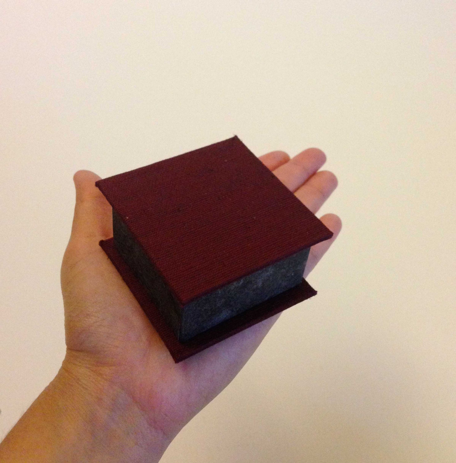 Small Red Box - Black and Red - Ring Box - Mini Box - Jewelry Box ...