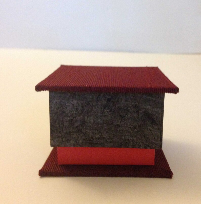 Small Red Box - Black and Red - Ring Box - Mini Box - Jewelry Box ...