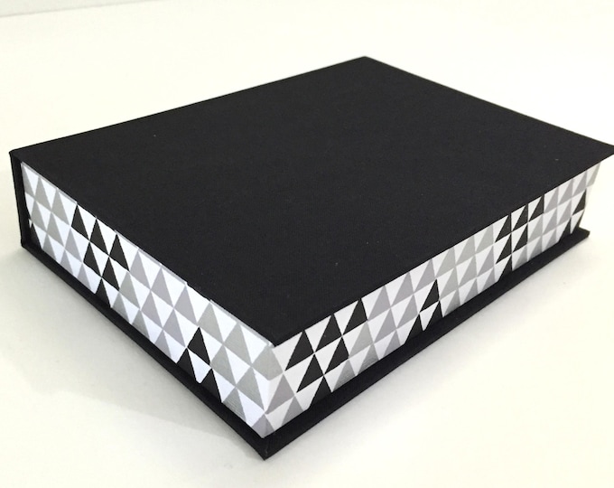 Photo Box, Portfolio Box, Postcard Box, Black White Gray and Silver ...