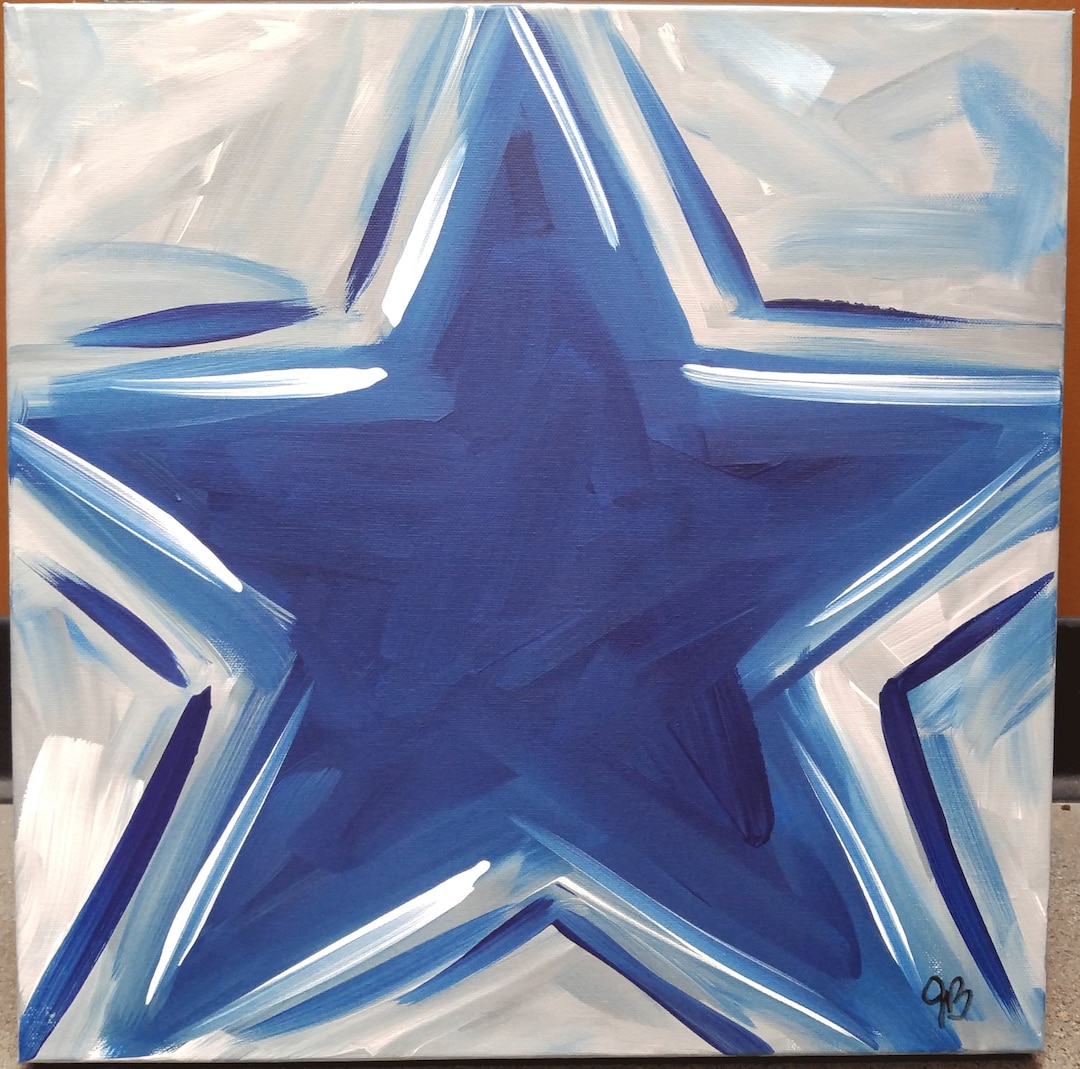 Dallas Cowboys Abstract Painting - Etsy