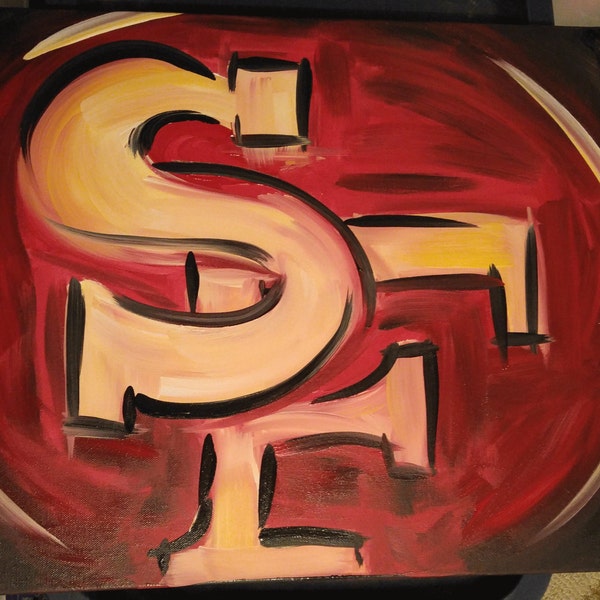 San Francisco 49ers Painting - Etsy