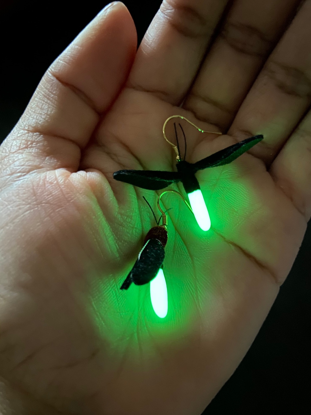 Glowing Firefly Earrings - Etsy UK