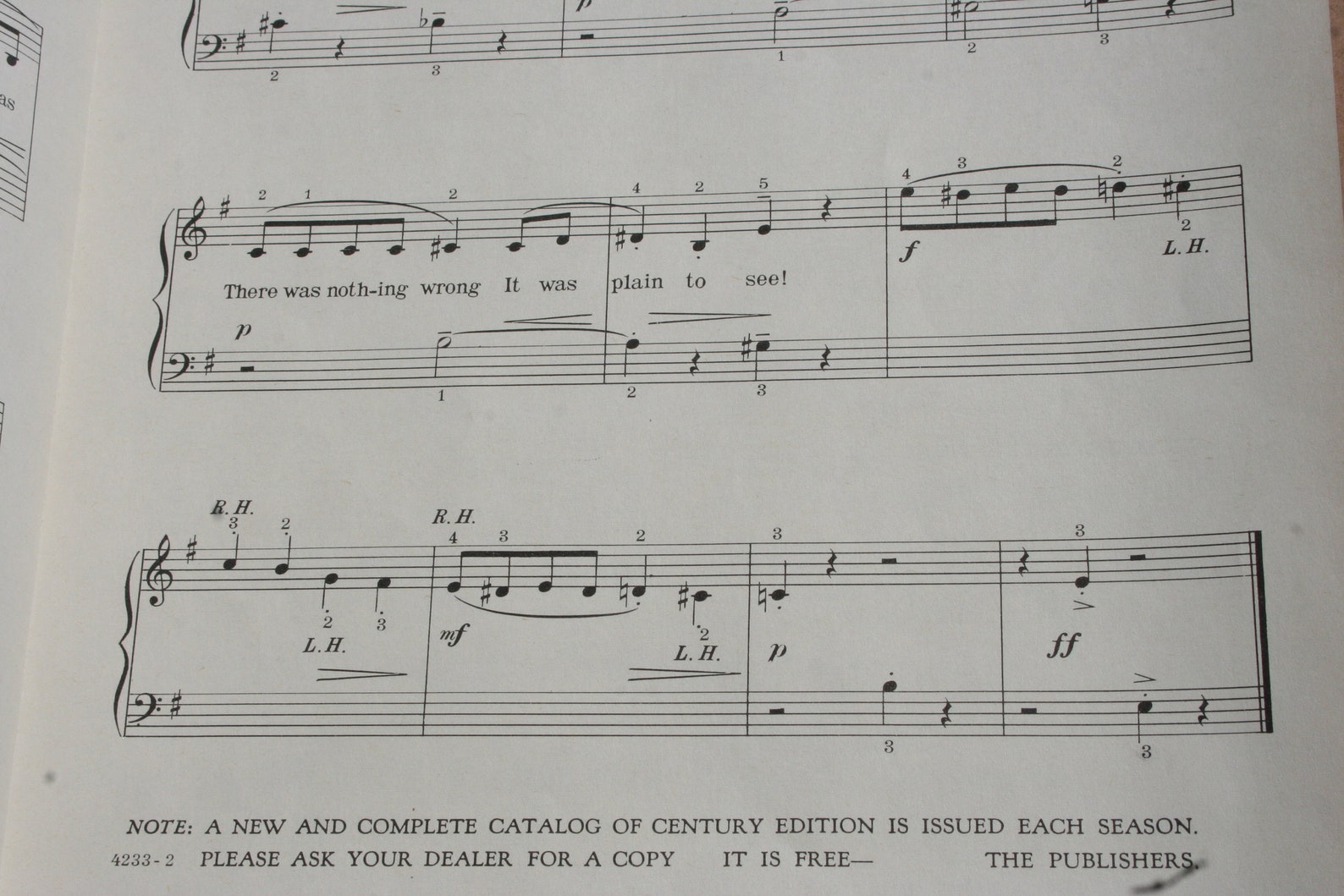False Alarm Piano Sheet Music 1957 Piano Solo by Michael - Etsy