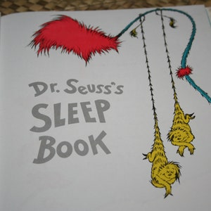 The Sleep Book, Dr. Seuss Classic, Random House, 1962 Hard Cover Book ...