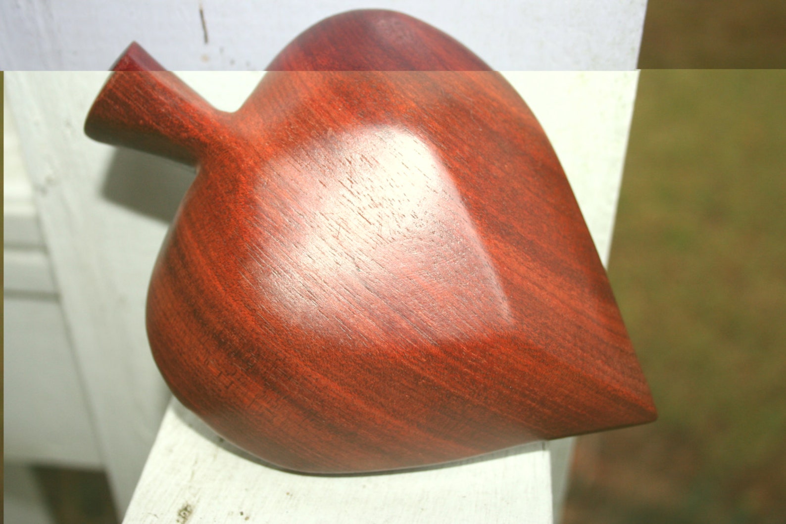 Teak Wood Nut or Candy Dish, Spade Shaped, Card Game Serving Dish ...