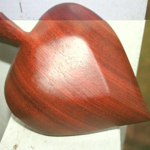 Teak Wood Nut or Candy Dish, Spade Shaped, Card Game Serving Dish ...