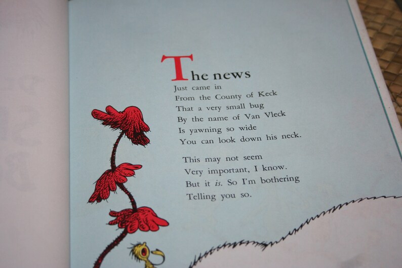 The Sleep Book Dr. Seuss Classic Random House 1962 Hard - Etsy