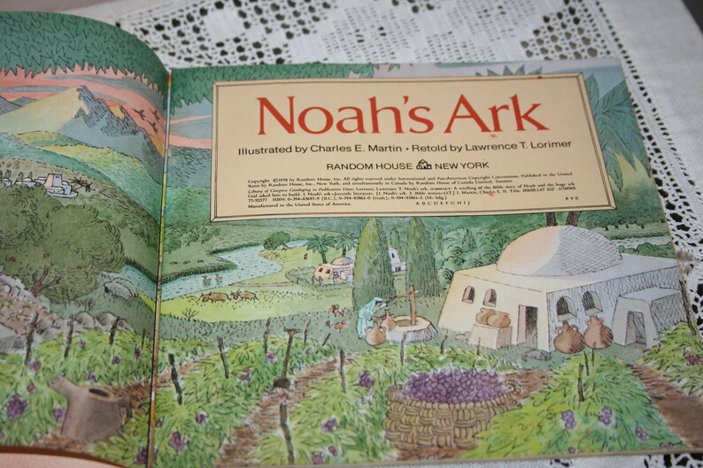 Noah's Ark Paperback Book Random House Pictureback Book - Etsy