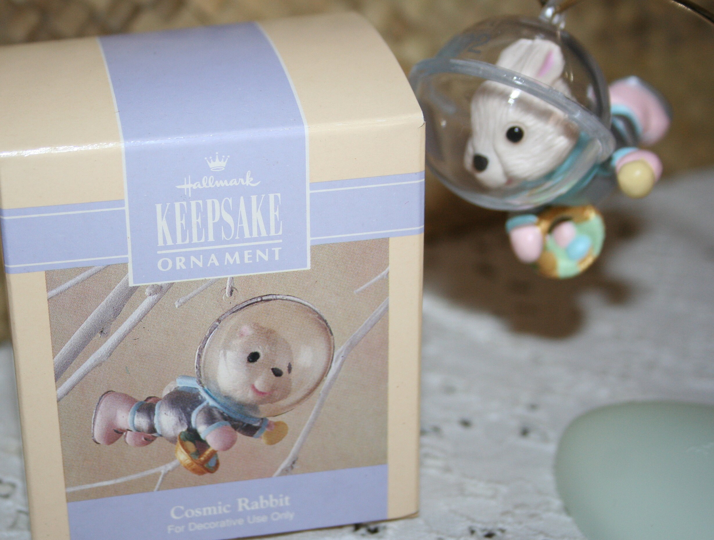 Hallmark Cosmic Rabbit Ornament 1992 Hallmark Easter - Etsy UK