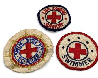 Red Cross Swim - Etsy