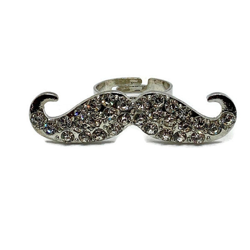 Mustache Ring - Etsy