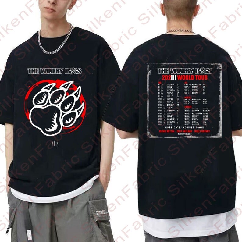 The Winery Dogs Tour 2023 Shirt, The Winery Dogs 202III World Tour ...