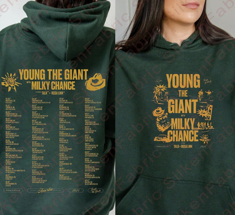 Milky Chance tour 2023 Sweatshirt, Young the giant with milky chance ...