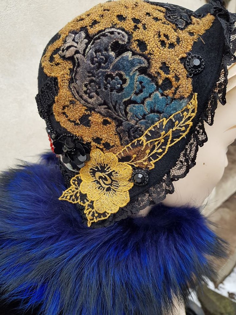 MedievalHANDMADE DESIGNER CAP hat by Jarmolowska artsy | Etsy