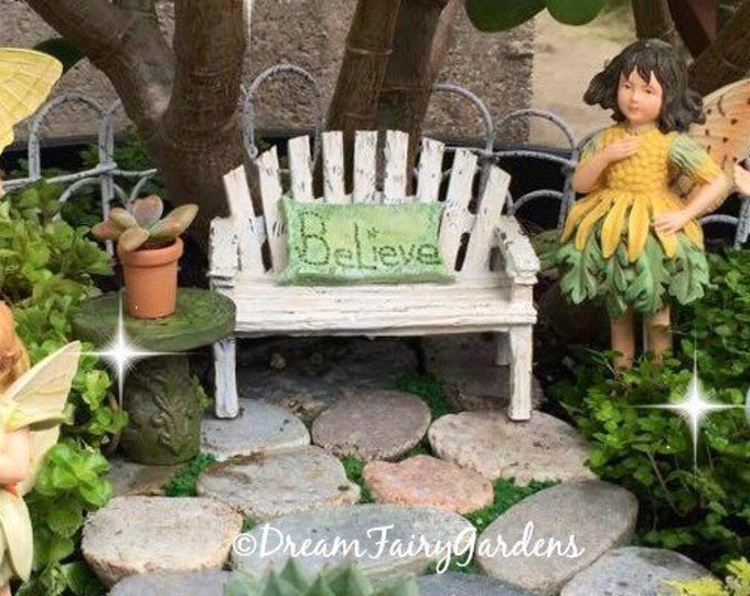 Fairy Garden Bench Miniature Garden Fairy Garden Love Seat - Etsy