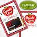 Apple Teacher Thank You Gift Card Holder (digital File) - Etsy