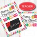 Christmas Teacher Gift Card Holder. 5x7" DIGITAL FILE. Teacher ...