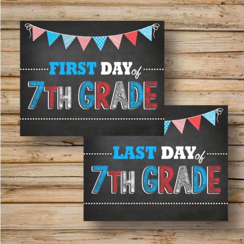 7th Grade Back to School Poster DIGITAL Printable File | Etsy