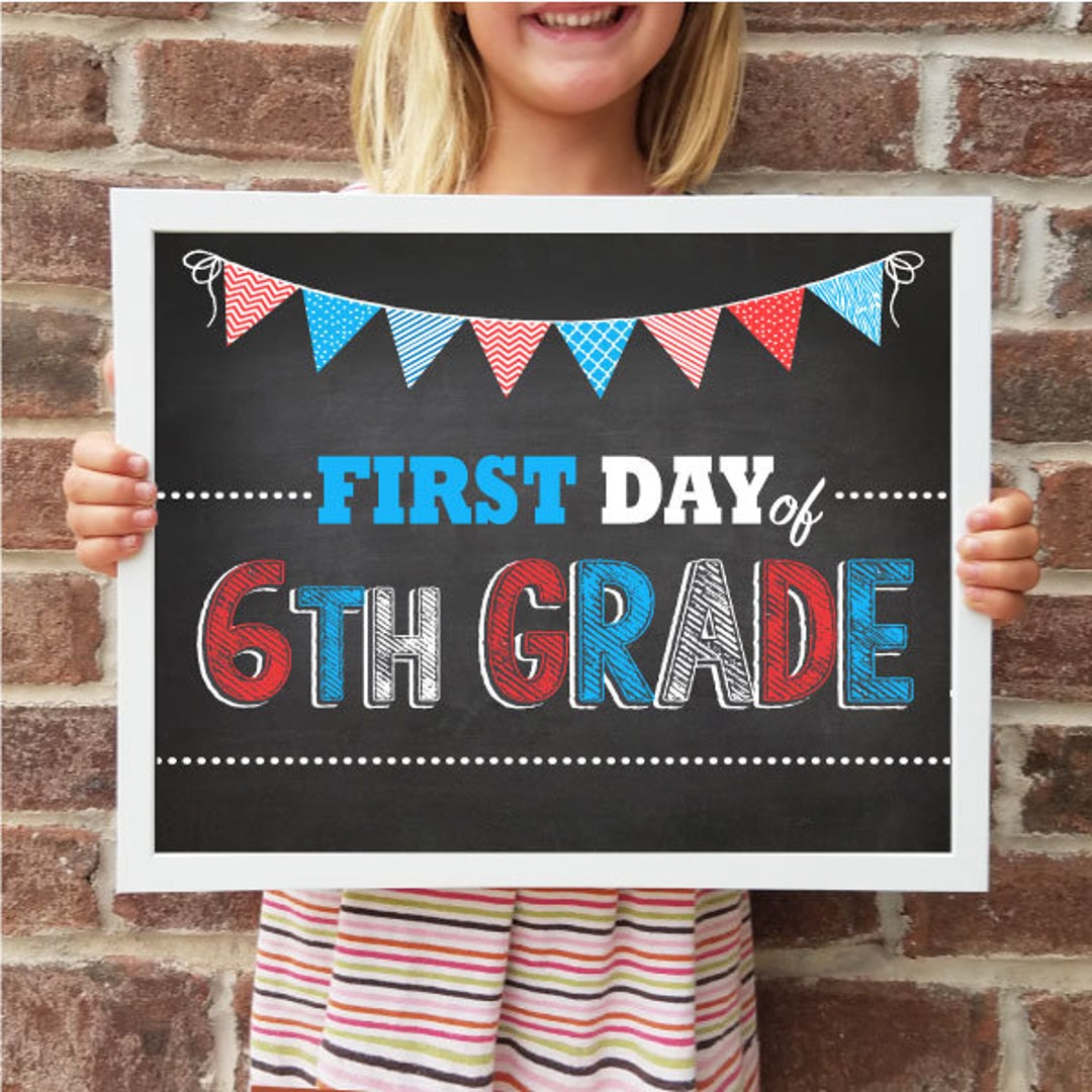6th Grade Back to School Poster DIGITAL Printable File - Etsy
