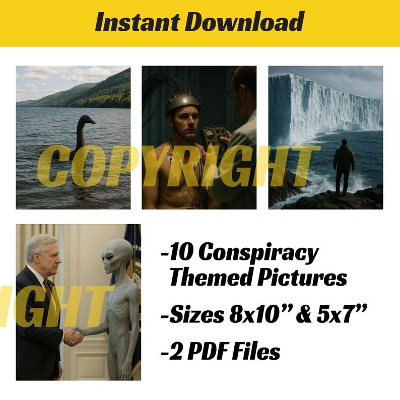 CONSPIRACY THEORY POSTERS - Instant Downloads, Printable Party Pack ...